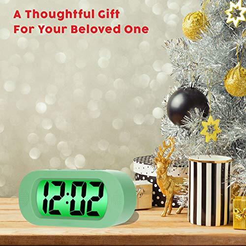 Kids Alarm Clock Large Digital LCD Travel Alarm Clocks with Snooze and ...
