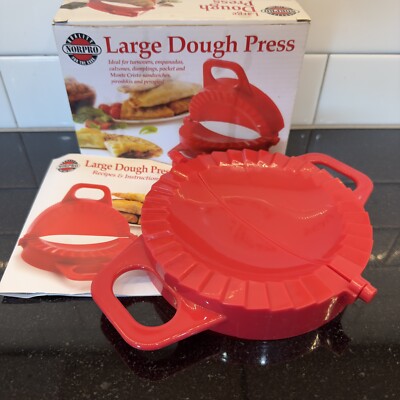 Norpro Large Dough Press -Calzone Press- Red -Empanadas -pies -In ...