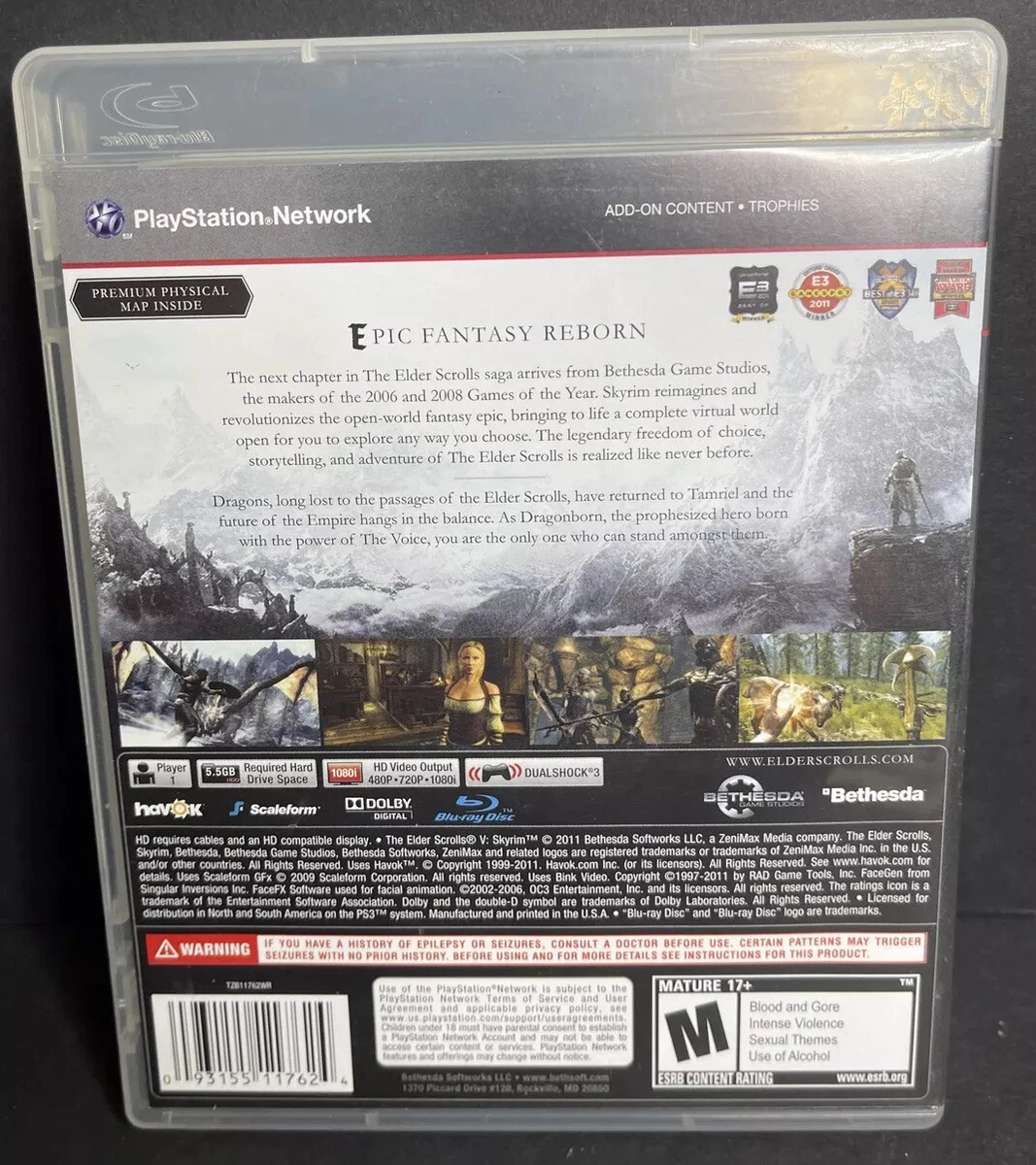 Skyrim Case Ps3