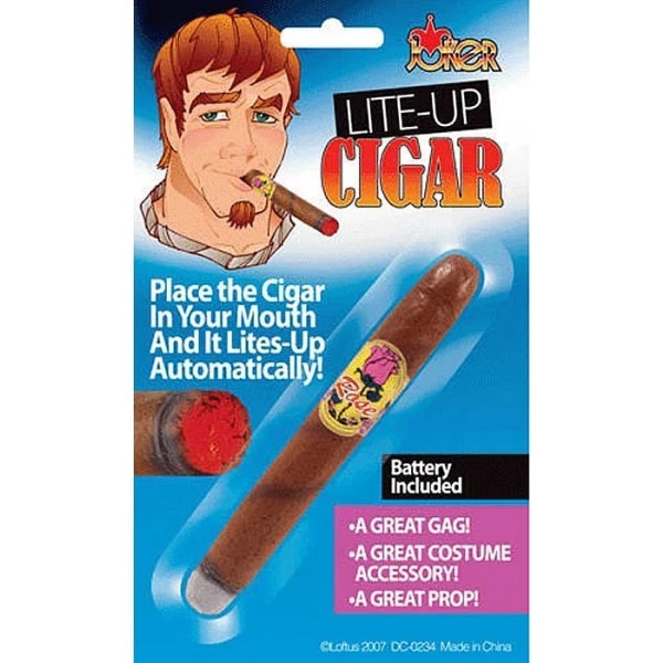 Lit Cigar With Smoke
