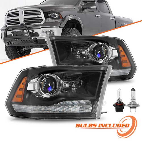 For 2013-2018 Dodge Ram 1500 2500 3500 LED DRL Pair Projector ...