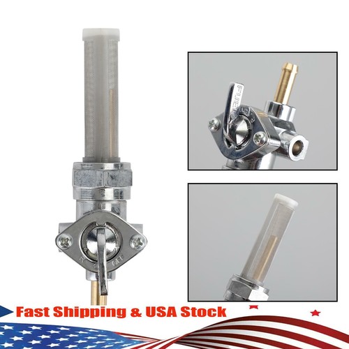 Petcock Fuel Valve Straight Outlet 22mm for Dyna Super Glide Electra ...