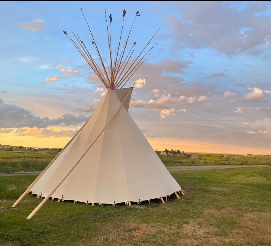 Custom Tipi in Canvas Authentic Native American Camping Lodge with or w ...