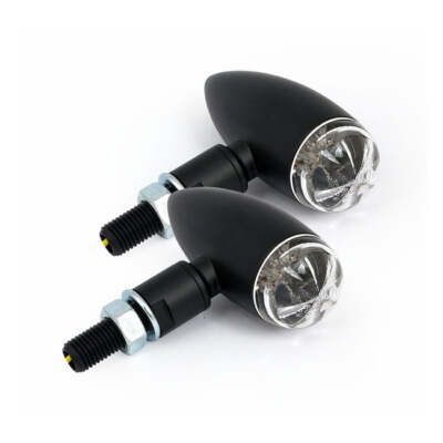 Motorcycle Storehouse Motorbike Micro Bullet LED Turn Signals Black ...