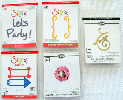 Sizzix Sizzlits Small Dies NIP | eBay