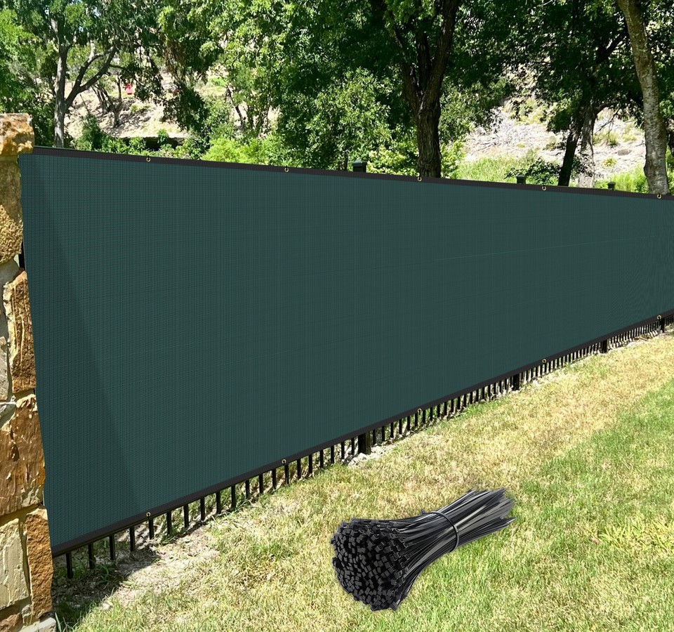 4/5/6/8 ft Fence Screen Privacy Windscreen Garden Yard Mesh Shade Cover ...