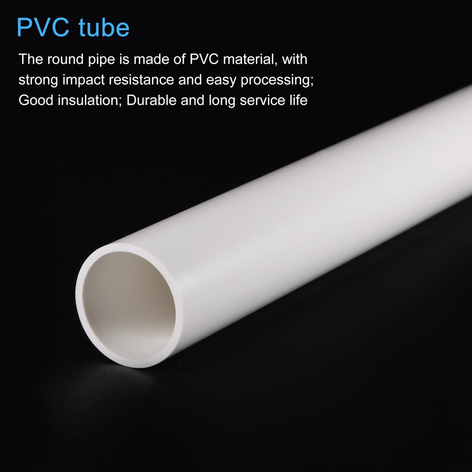 PVC Rigid Round Pipe Tube 28mm ID 32mm OD 0.65m White High Impact | eBay UK