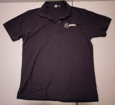 RADIO SHACK Embroidered Employee Uniform Polo Knit Gray Short Sleeve ...