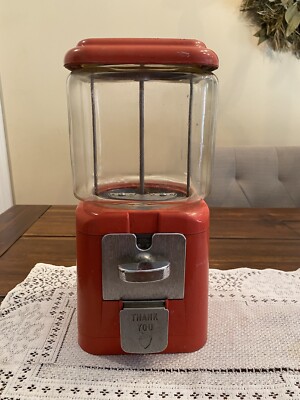 Vintage Oak Acorn Glass Globe Candy vending machine | eBay