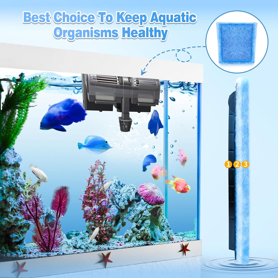 8 Pack Rite-Size C Filter Cartridges for Marineland Penguin PRO Power ...