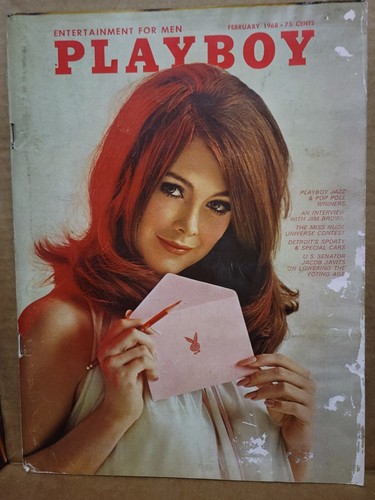 Playboy February 1968 Free Shipping Usa Acceptable Condition Ebay