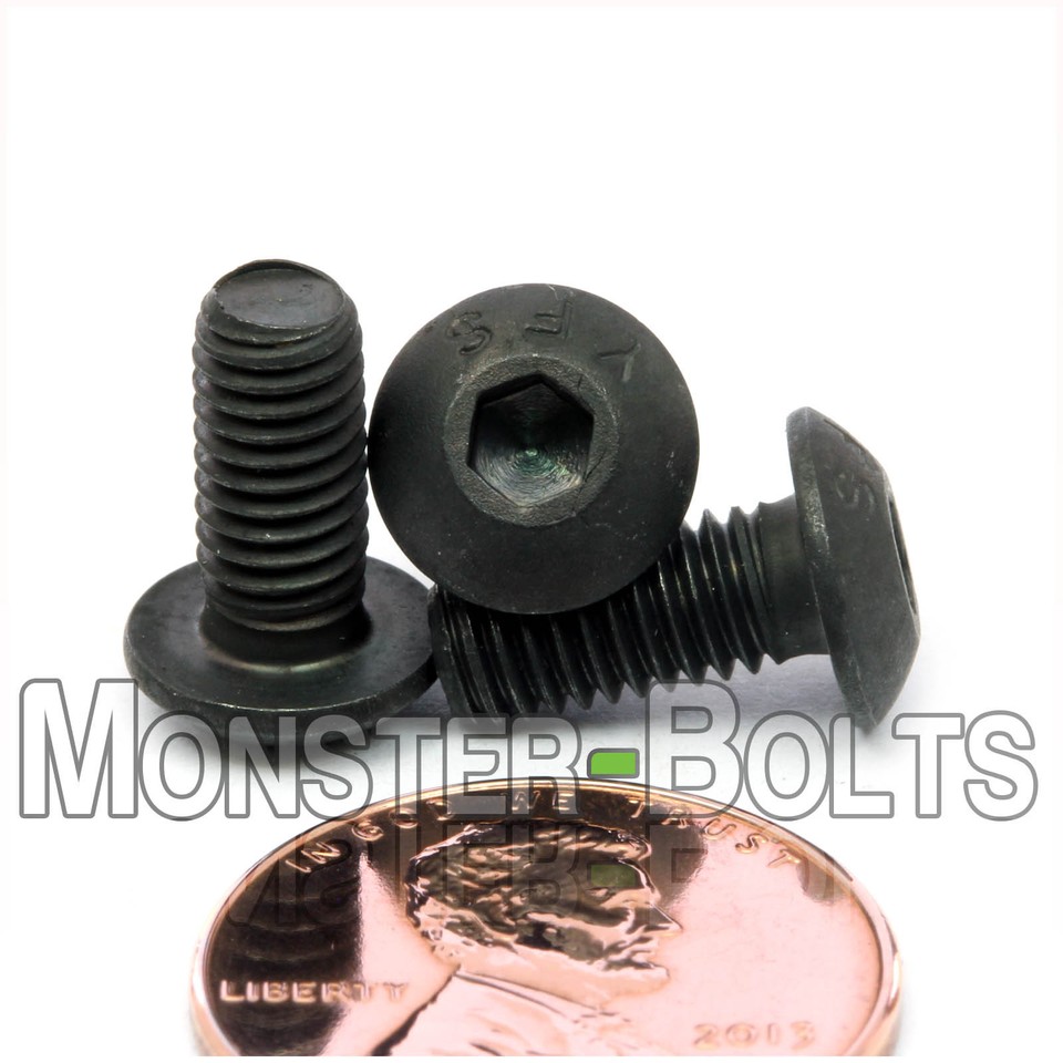 10 32 Button Head Socket Cap Screws Alloy Steel W Black Oxide Us 4383