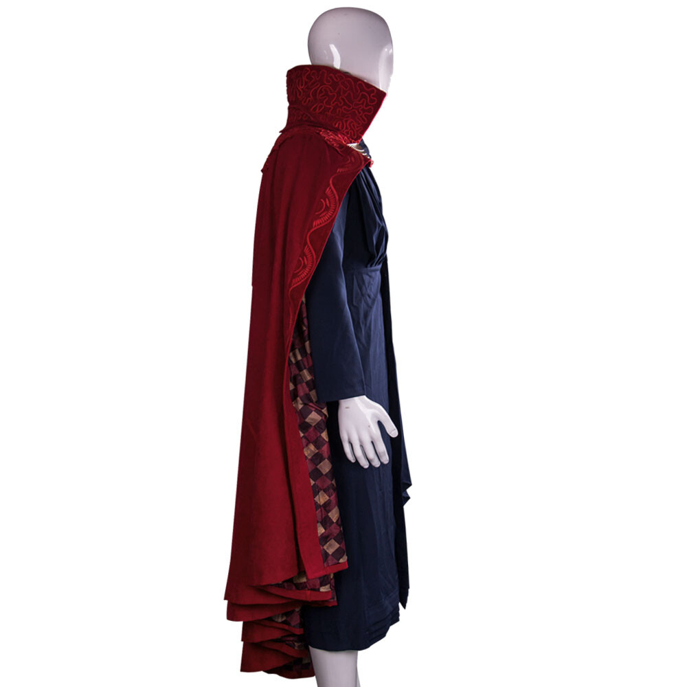 Movie Doctor Strange Cloak Robe Cosplay Costume Dr. Steve Red Cloak ...