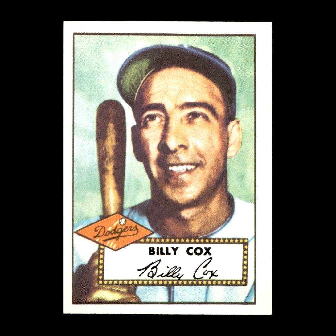 Billy Cox 1983 Topps 1952 Reprint Series Brooklyn Dodgers #232 NM GREAT ...