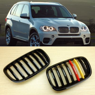 G-COLOR SHINY BLACK FOR BMW E70 SUV X5 X6 FRONT GRILLE X6M X5M | eBay