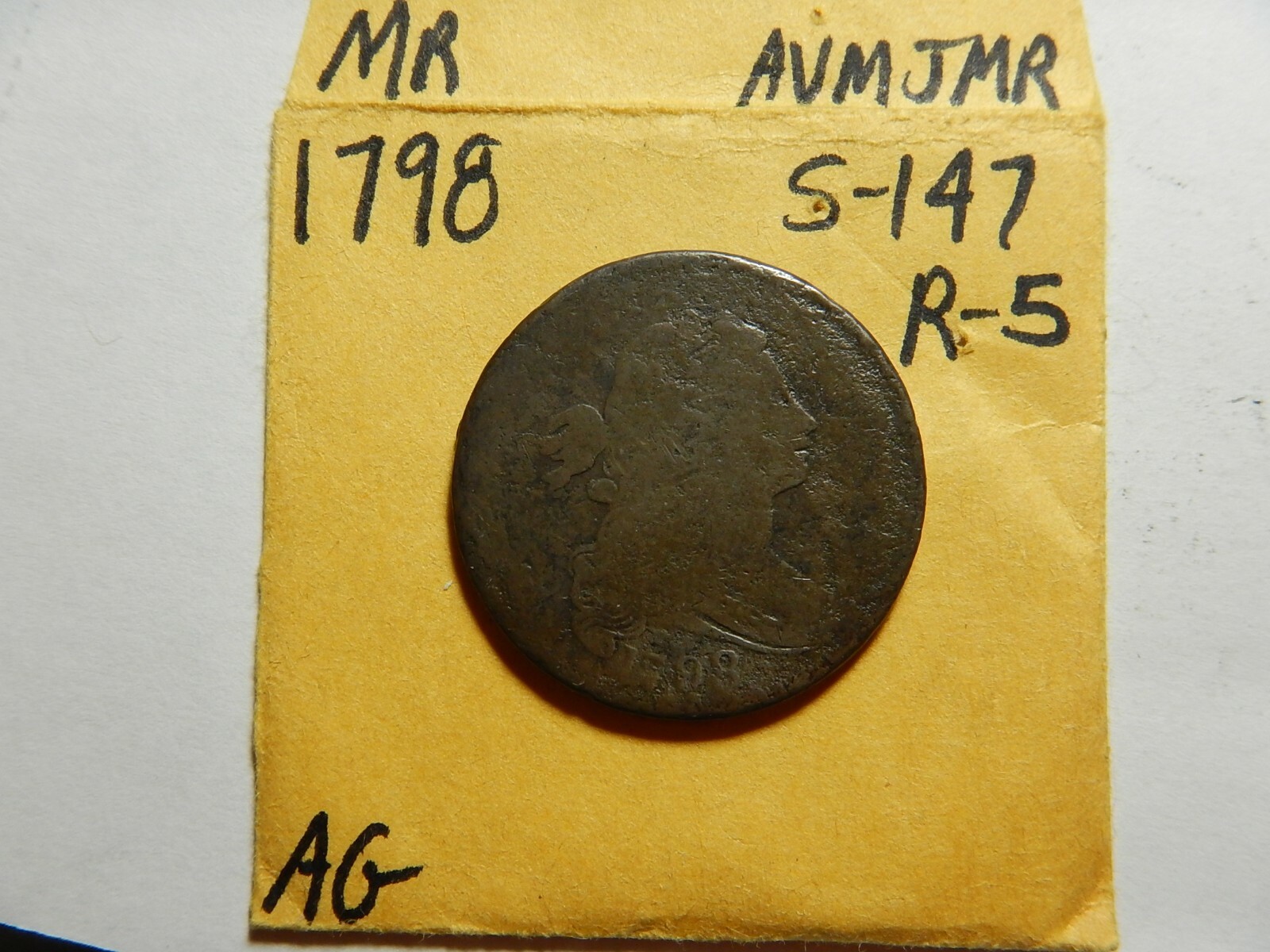 Large cent/penny 1798 Sheldon 147 rarity 5+ RARE ag | eBay