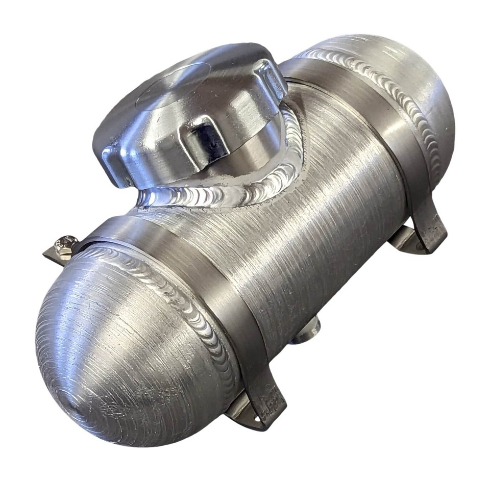 4x10 Center Fill Spun Aluminum Gas Tank .45 Gallon - Go Kart Mini Bike ...