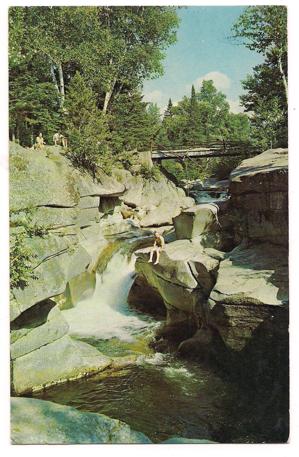 UPPER FALLS of the AMMONOOSUC Bretton White Mountains New Hampshire NH ...