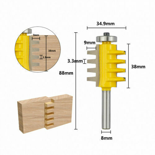 Groove 1/2'' 1/4 Shank Adjustable Wood Router Bits & Joint Router Bit ...