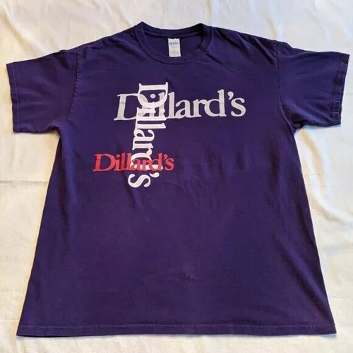 Dillard's Vintage Purple Employee Work Graphic T Shirt, Size LARGE L | eBay