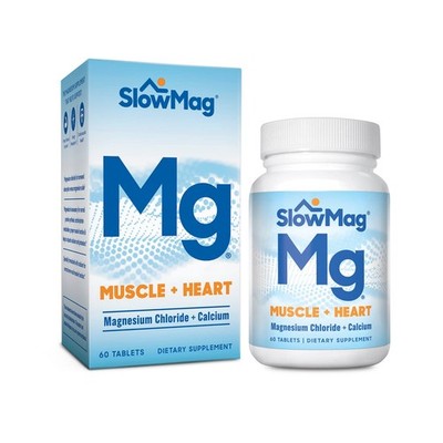 SlowMag Muscle + Heart Mag-nesium Delayed-Release 60 Tablets EXP 02/27 ...