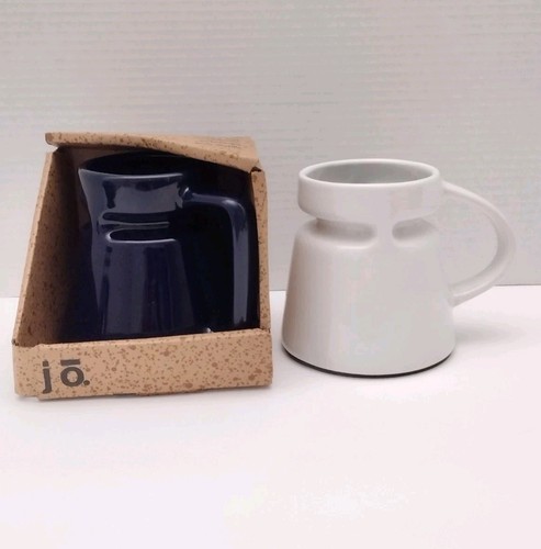 Hotjo Highwave Mug Non Slip Travel 14 oz Wide Bottom Cobalt Blue White ...