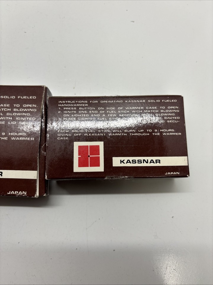 Vintage Kassnar Solid Fuel Hand Warmer With Velvet Bag And Box Of Fuel ...