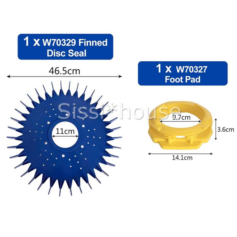 For Zodiac Baracuda Pool Cleaner Disc & Foot Pack- Barracuda Skirt/Mat ...