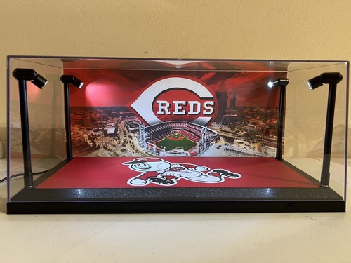 Cincinnati Reds Custom 2-card PSA & BGS display case with LED lights ...