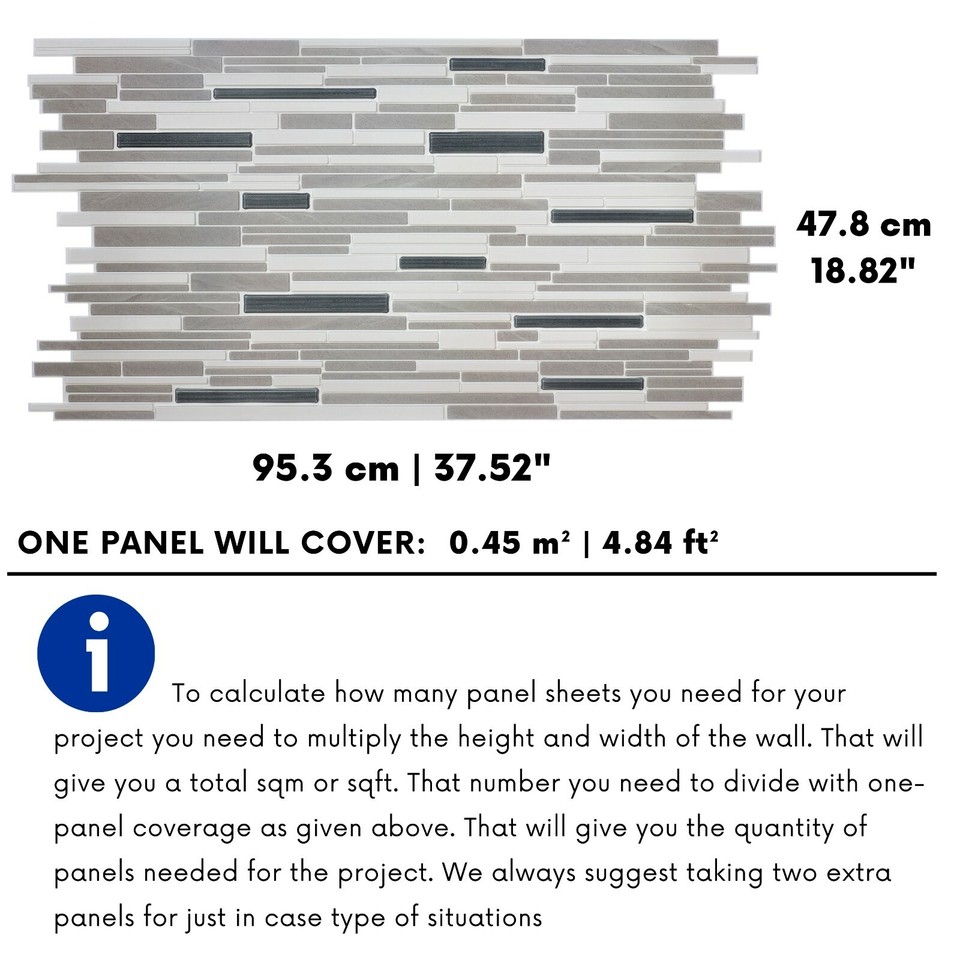 Stone Brick Effect PVC Plastic Wall Covering Panels Decorative Cladding ...