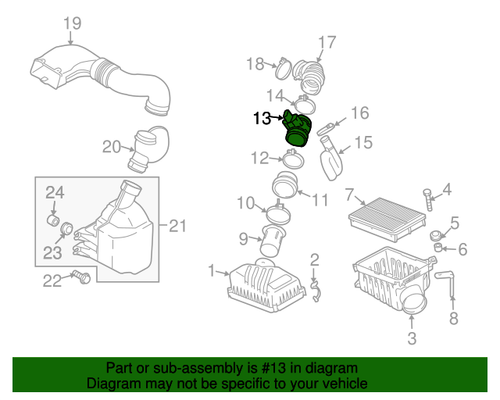 GENUINE Mass Air Flow Sensor for 02-09 Accent Elantra Tiburon Tucson ...