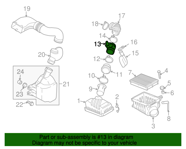 GENUINE Mass Air Flow Sensor for 02-09 Accent Elantra Tiburon Tucson ...