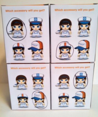 Progressive Flo Kidrobot Vinyl 4" Figures. Complete Set of 4! Limited ...