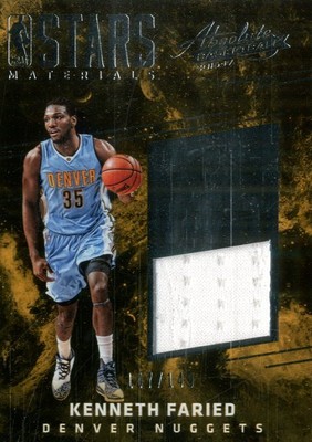 2016-17 Absolute Memorabilia NBA Stars Materials #26 Kenneth Faried ...