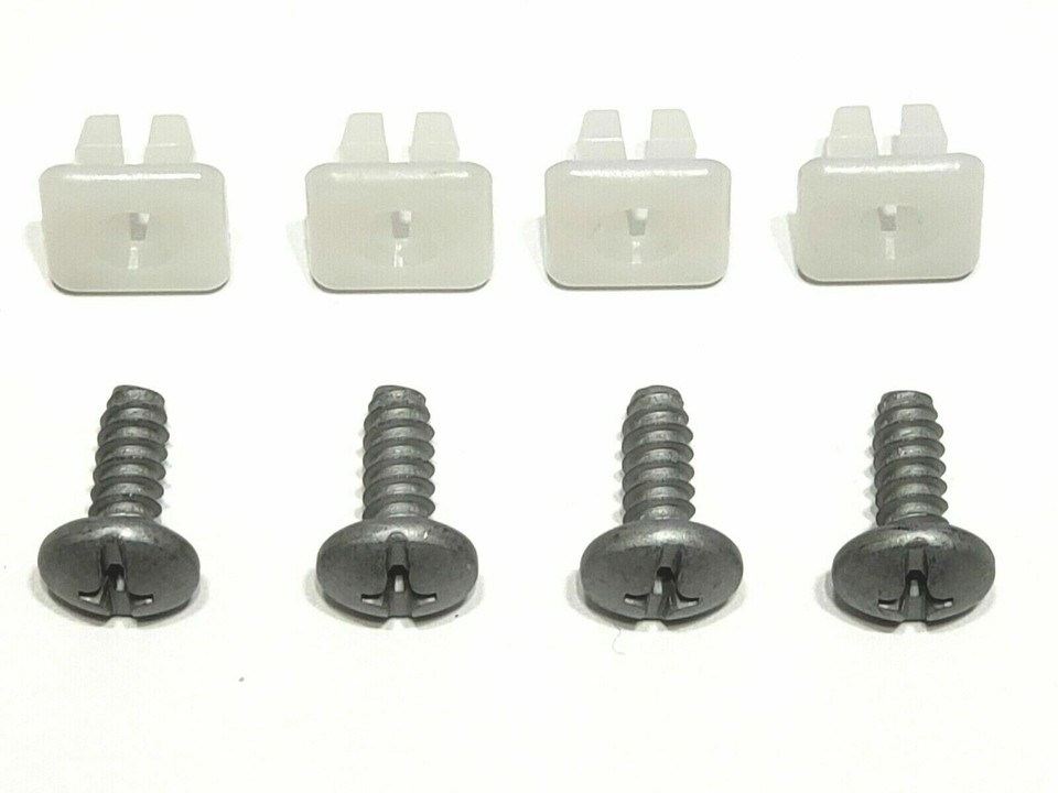 Ford Front Rear Bumper License Plate Holder Frame Bolts & Nuts Hardware ...