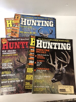 Hunting Magazines 1991 Issues Hunting Deer Elk 6 Issues | eBay