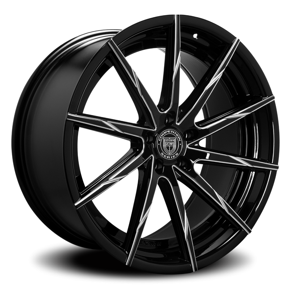20 inch 20x10 Lexani CSS-15 BLACK MILLED wheels rims 5x5 5x127 +40 | eBay