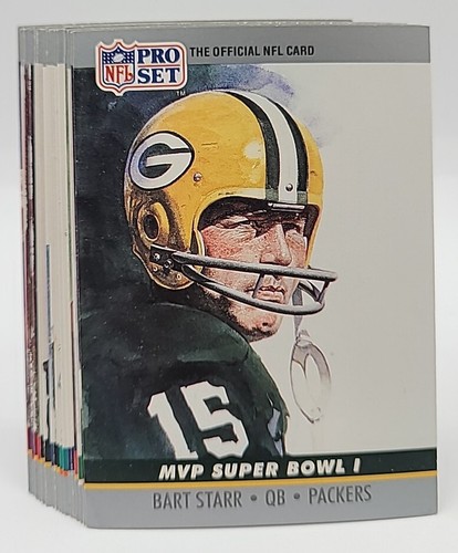 1990 Pro Set Football MVP Super Bowl Complete 24 Card Set Joe Montana ...