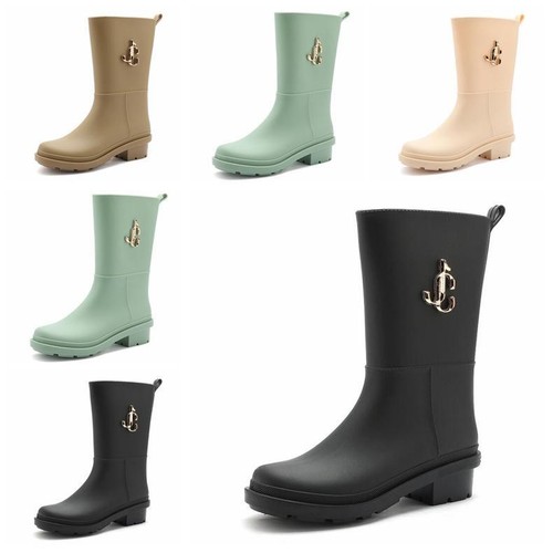 New Ladies Waterproof Wellies Womens Festival Wellington Boots Sizes 3 ...