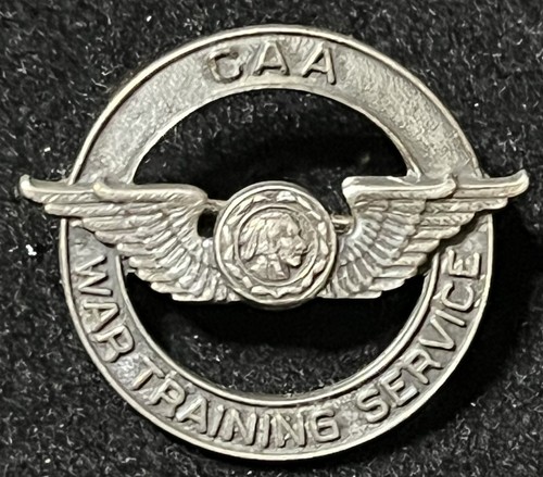 CAA War Training Badge WW II. Sterling Silver. Original. | eBay