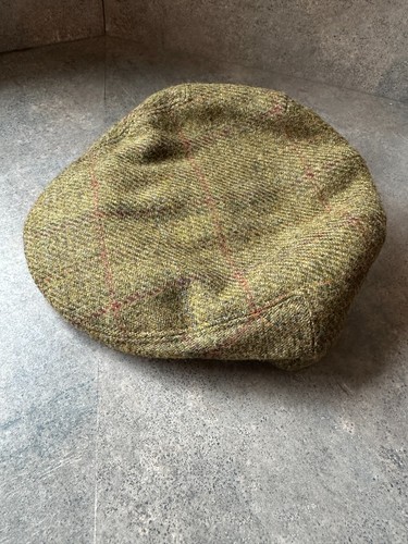 Olney Headwear Flat Cap Hat Newsboy 100% Wool Made England Sz 7 1/8 Grn ...