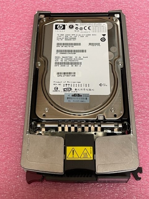 365695-007 HP 72.8-GB Ultra320 SCSI HP 10K | eBay