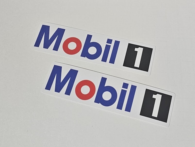 MOBIL 1 RACING OIL GAS RACING DECAL WINDOW CAR LAPTOP STICKER MADE IN ...
