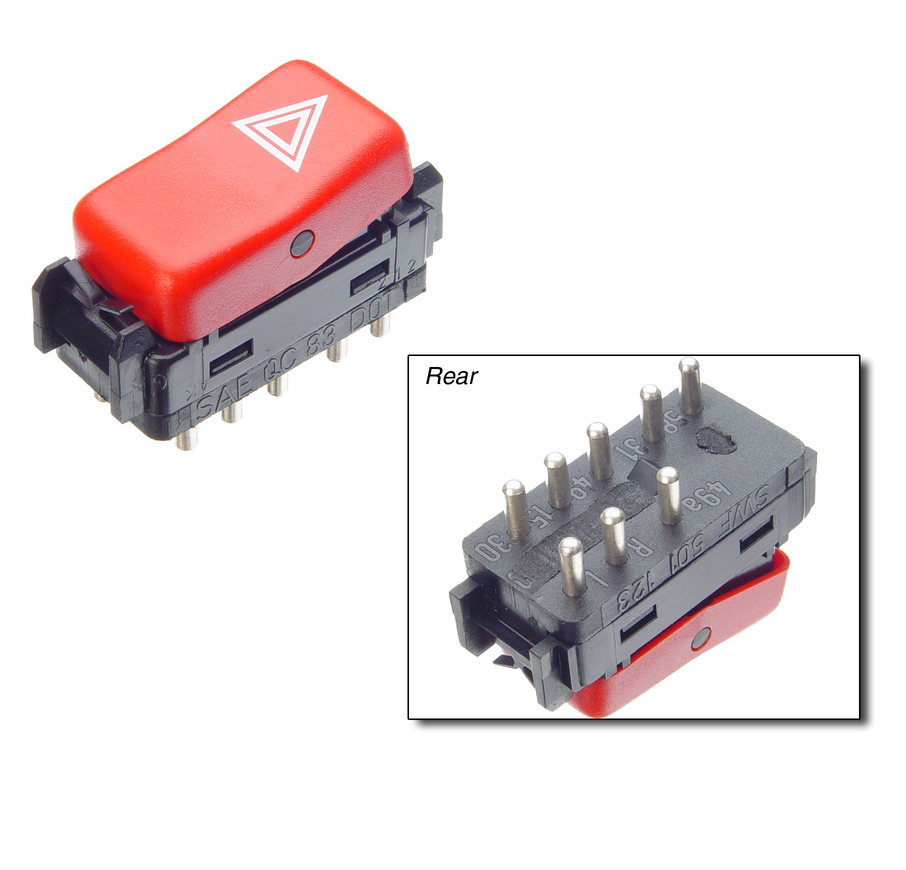 Mercedes W124 W201 W202 Hazard Warning Flasher Switch MTC 1248200110 | eBay
