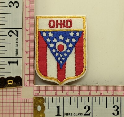 Ohio State Flag Vacation Travel Souvenir Patch Crest Badge | eBay