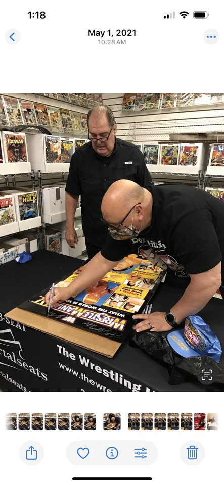 Autographed Signed WWF JSA WrestleMania 4 Poster Hulk Hogan DiBiase ...