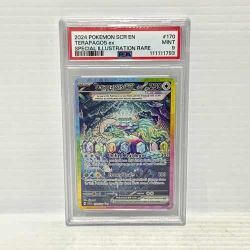 PSA 9 Terapagos Ex 170/142 SIR - Stellar Crown - Graded Pokemon Card ...