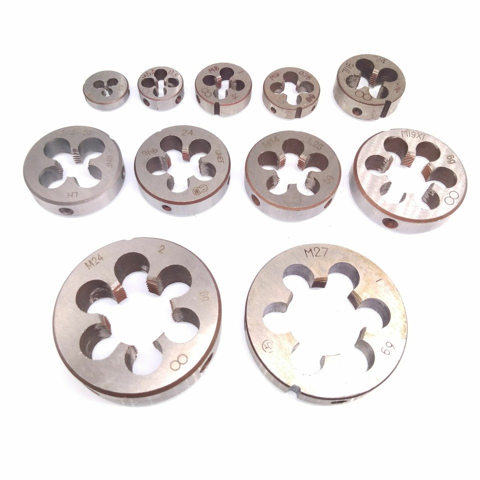 Left Hand M21 ~ M56 HSS Metric Thread Tap / Die / Kits Full Size ...