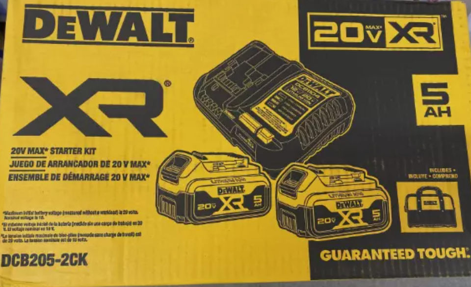 DEWALT 20V MAX Battery Charging Kit, Includes 2 Batteries, 5Ah ...