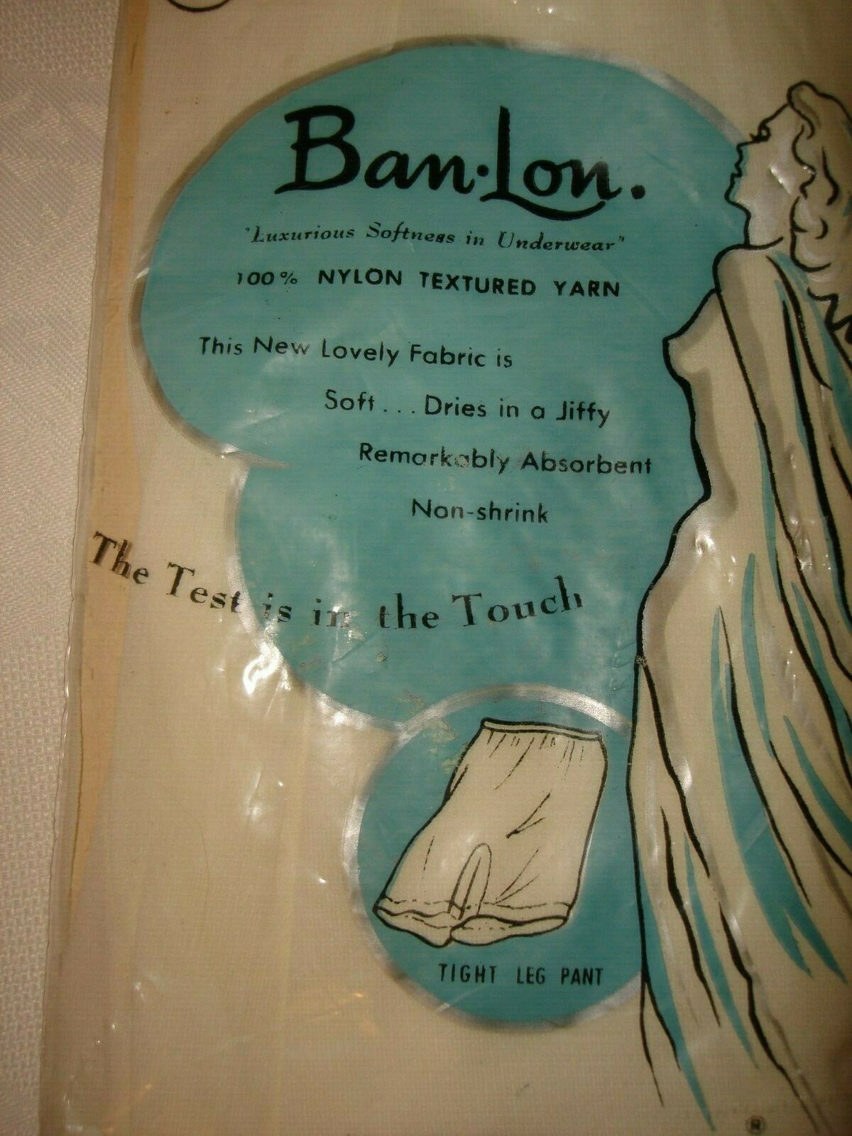 Vintage Lollipop Ban - Lon 100% Nylon Textured Yarn Tight Leg Pant Size ...